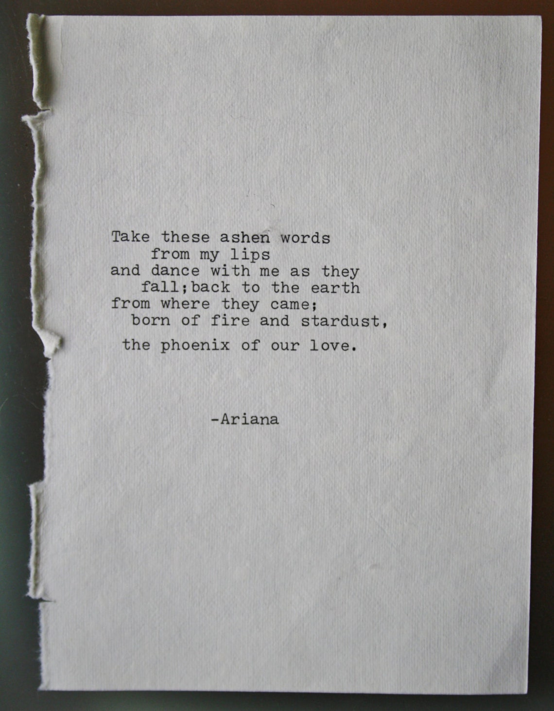 Original Poem Love Poetry Typography Typographic Print Wall Decor Home ...