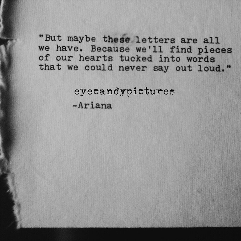 Poetry Original Poem Love Letter Typewritten Poem Typography ...