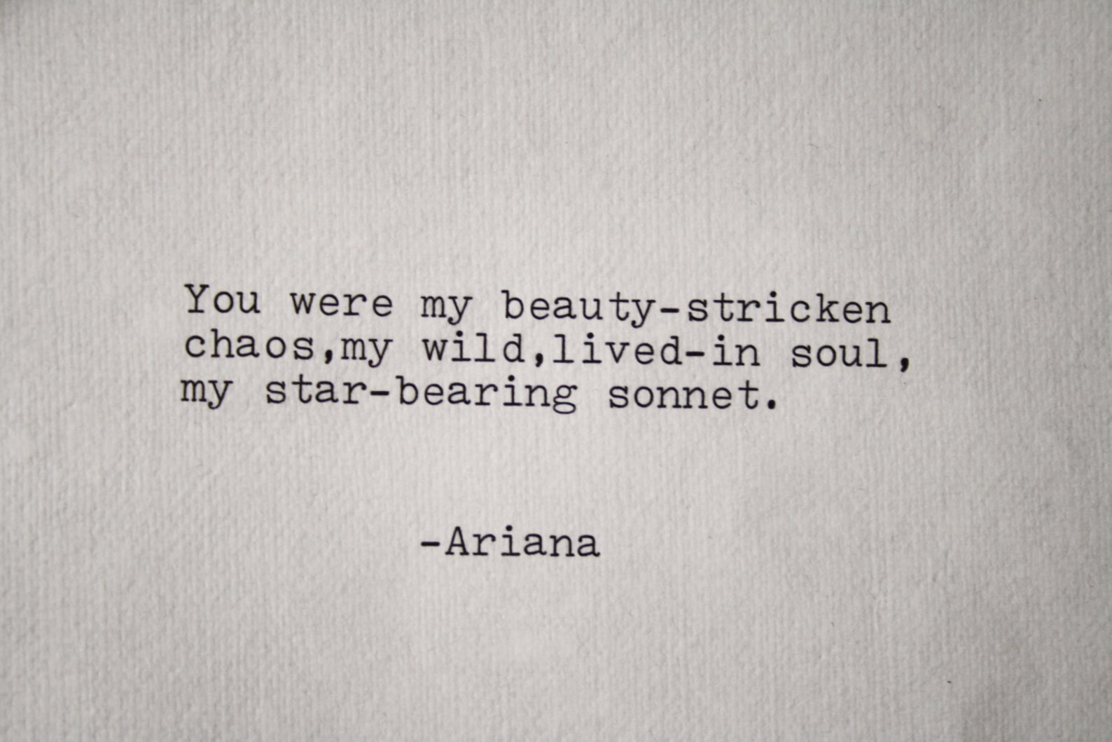 Love Poetry Original Art Poem Typographic Wall Print Typograhy Romantic ...