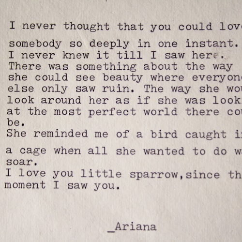 Love Poetry Original Poem Love Note Love Letter Typography Art - Etsy