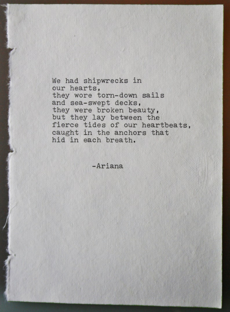 Love Poem Original Poetry Typography Typographic Art Print Home Decor ...