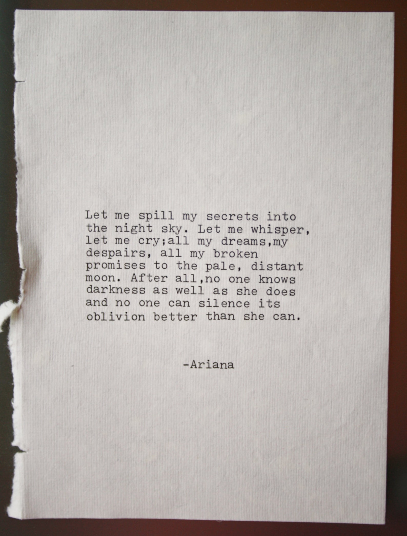 Original Poetry Typographic Art Print Typography Typographic Wall Print ...