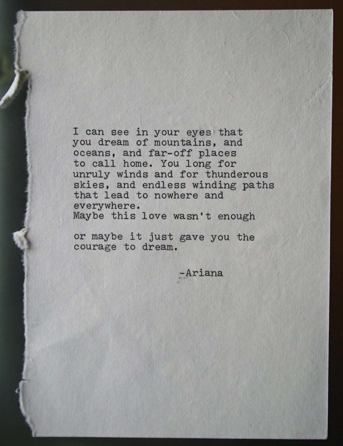 Love Poetry Original Art Poem Typography Typographic Wall Print Home ...