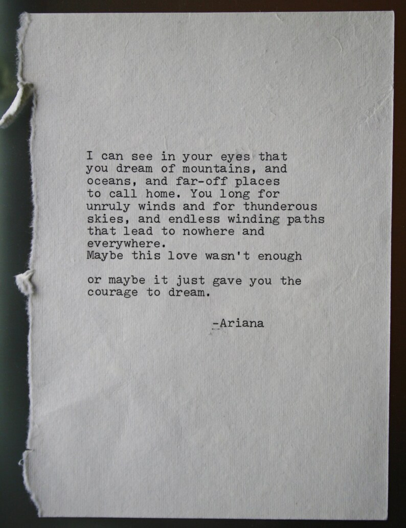 Love Poetry Original Art Poem Typography Typographic Wall Print Home ...