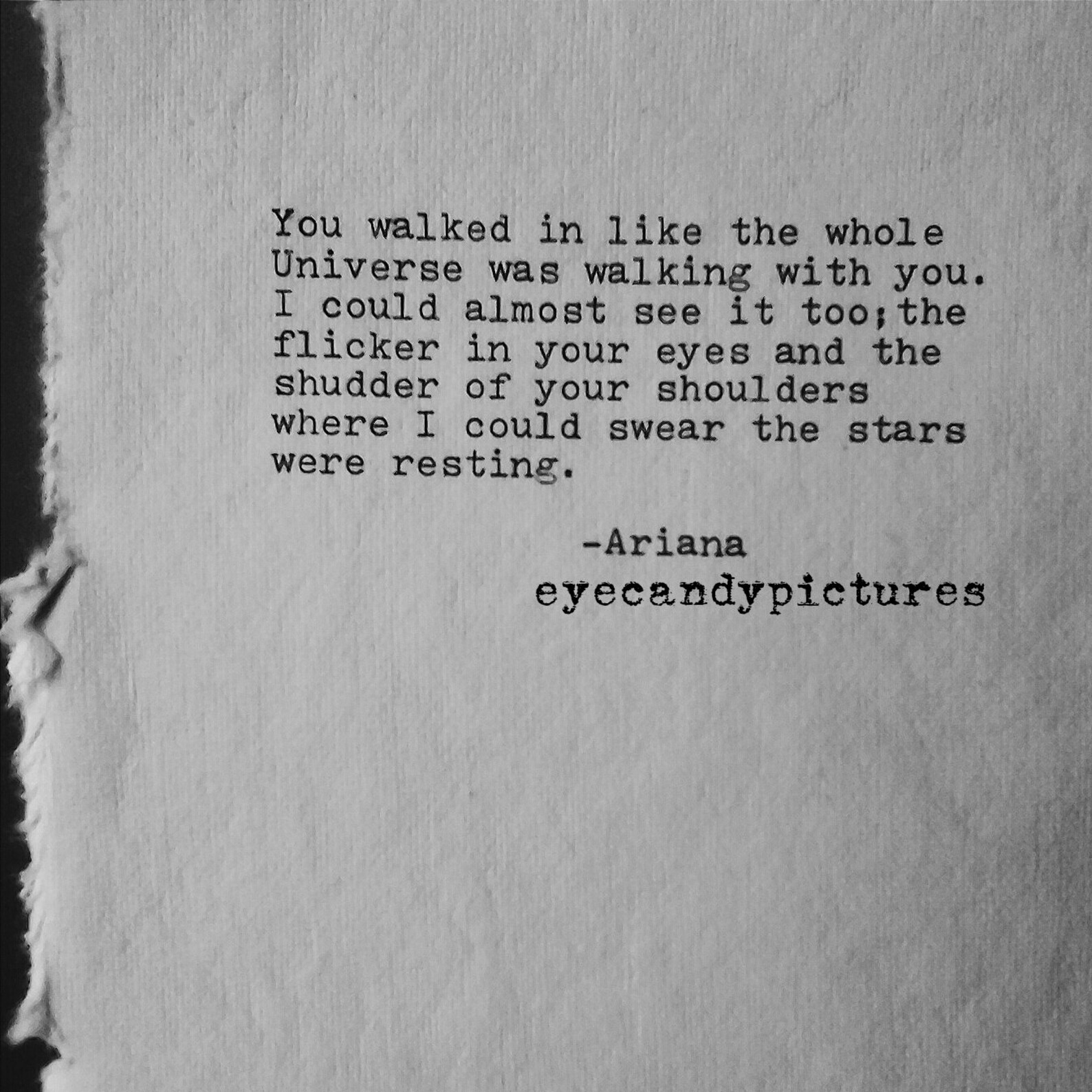 Poetry Original Poem Love Letter Typewritten Poem Typography ...