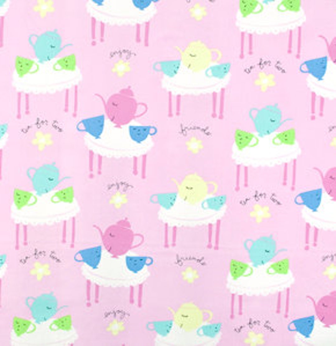 Free Spirit Tea Party Tables on Pink by David Walker - Etsy
