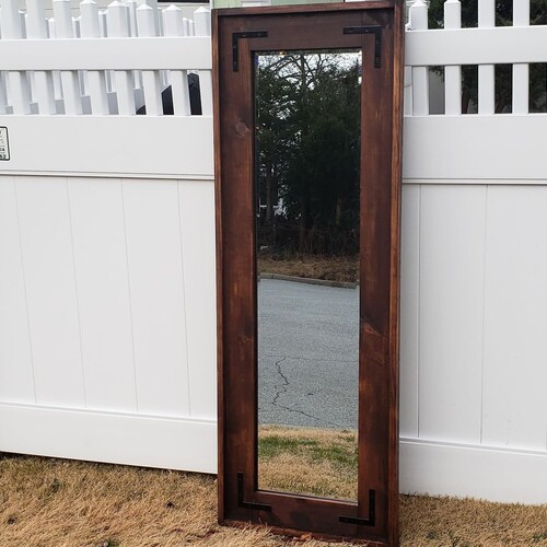 Reclaimed Wood Full Length Mirror - Etsy