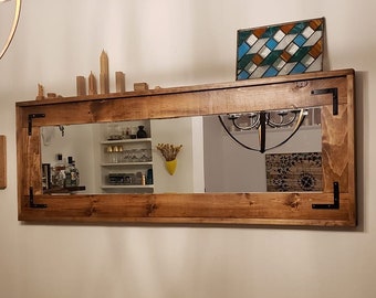 Rustic Wood Mirror - Etsy