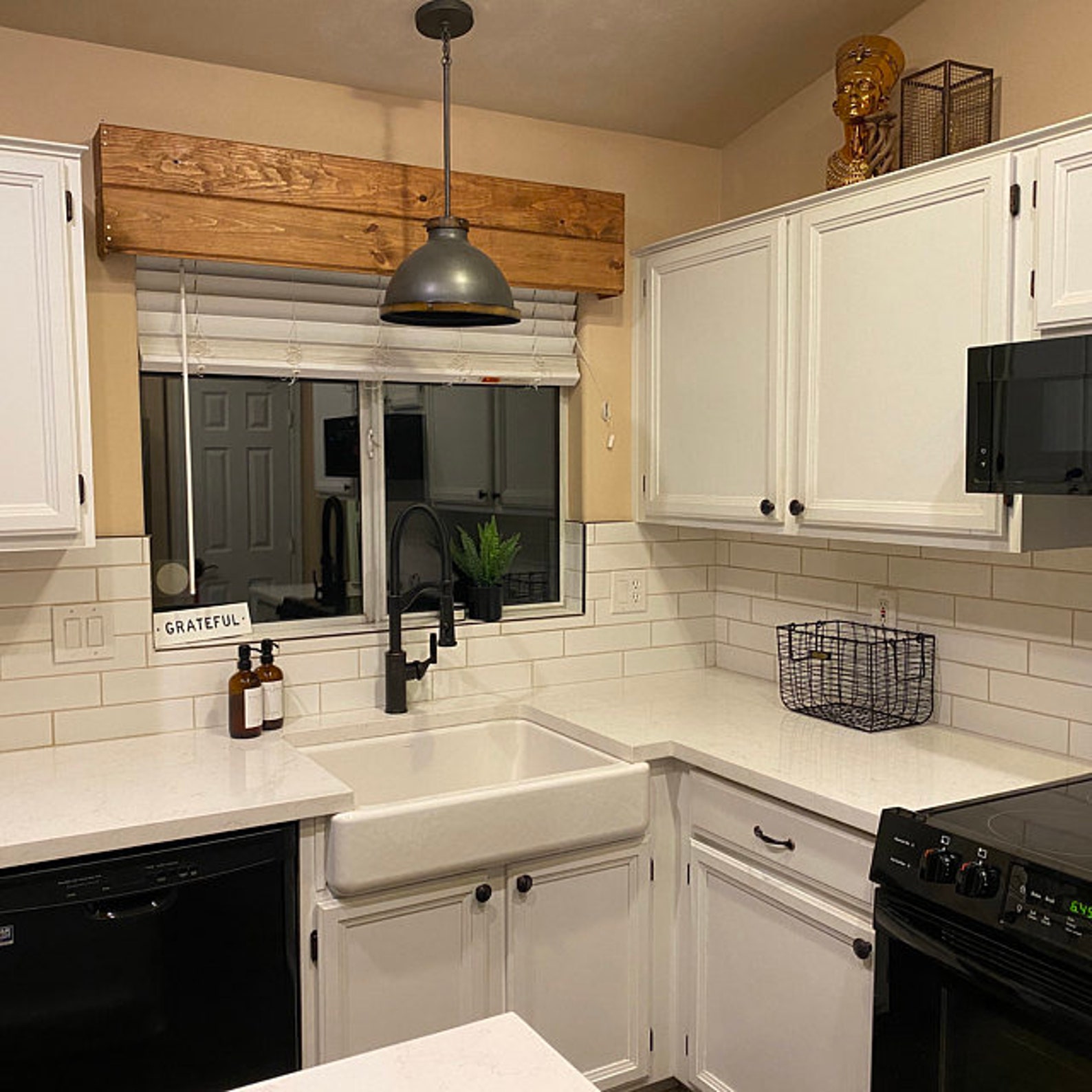 Rustic Farmhouse Valance // Wooden Valance // Window Cornice - Etsy