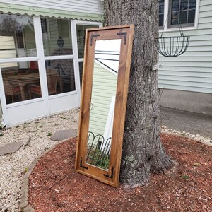 Rustic Full Length Wood Mirror: Handmade Pine Wall Decor (56.5x20.5) - Etsy