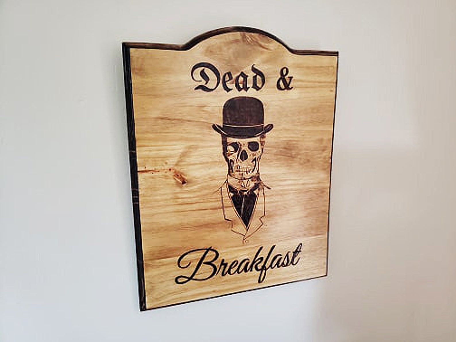 Dead & Breakfast // Halloween Decoration // Gothic Home Decor - Etsy