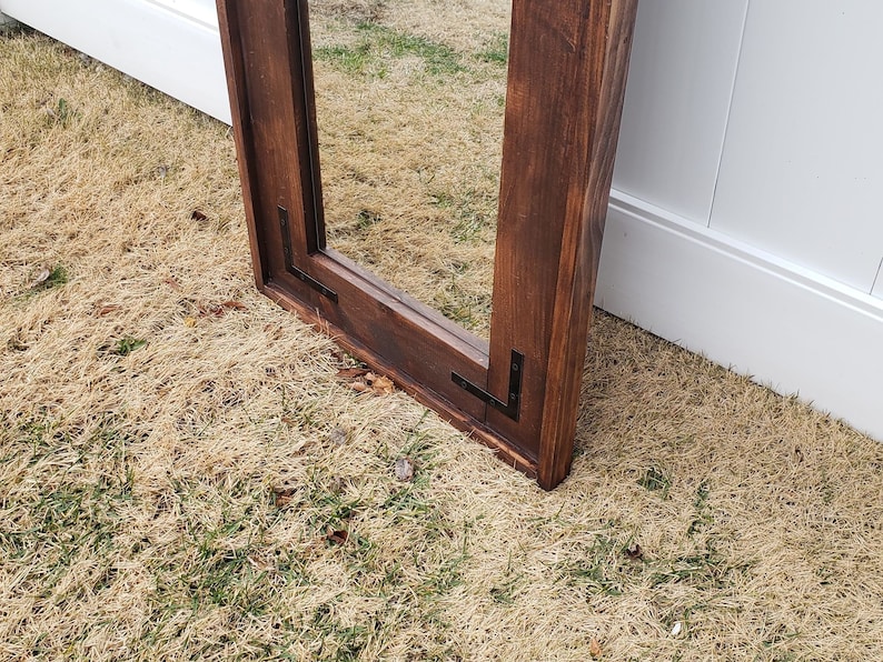 Rustic Wooden Wall Mirror // Full Length Wood Mirror // Large Rustic ...