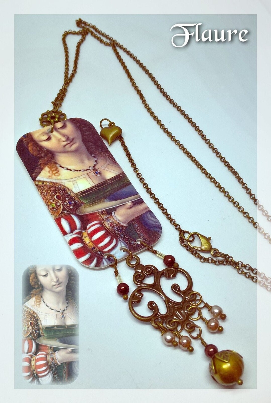 Necklace "middle Ages" Pendant, Jewelry Woman, Baroque Necklace ...