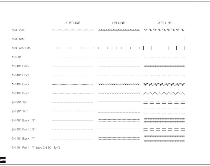 Vector Stitch Brush Library for Adobe Illustrator - Etsy