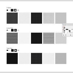 Basic Knit Sweater Swatches and Textures for Adobe Illustrator (10 Pack ...
