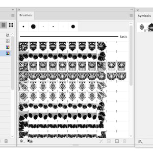 Lace Pattern Swatch and Brush Library for Adobe Illustrator (15 Pack ...