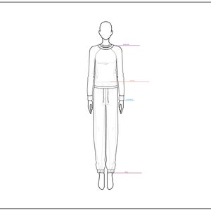 Basic Womens Croqui and Template (design Flat)-editable in Adobe ...