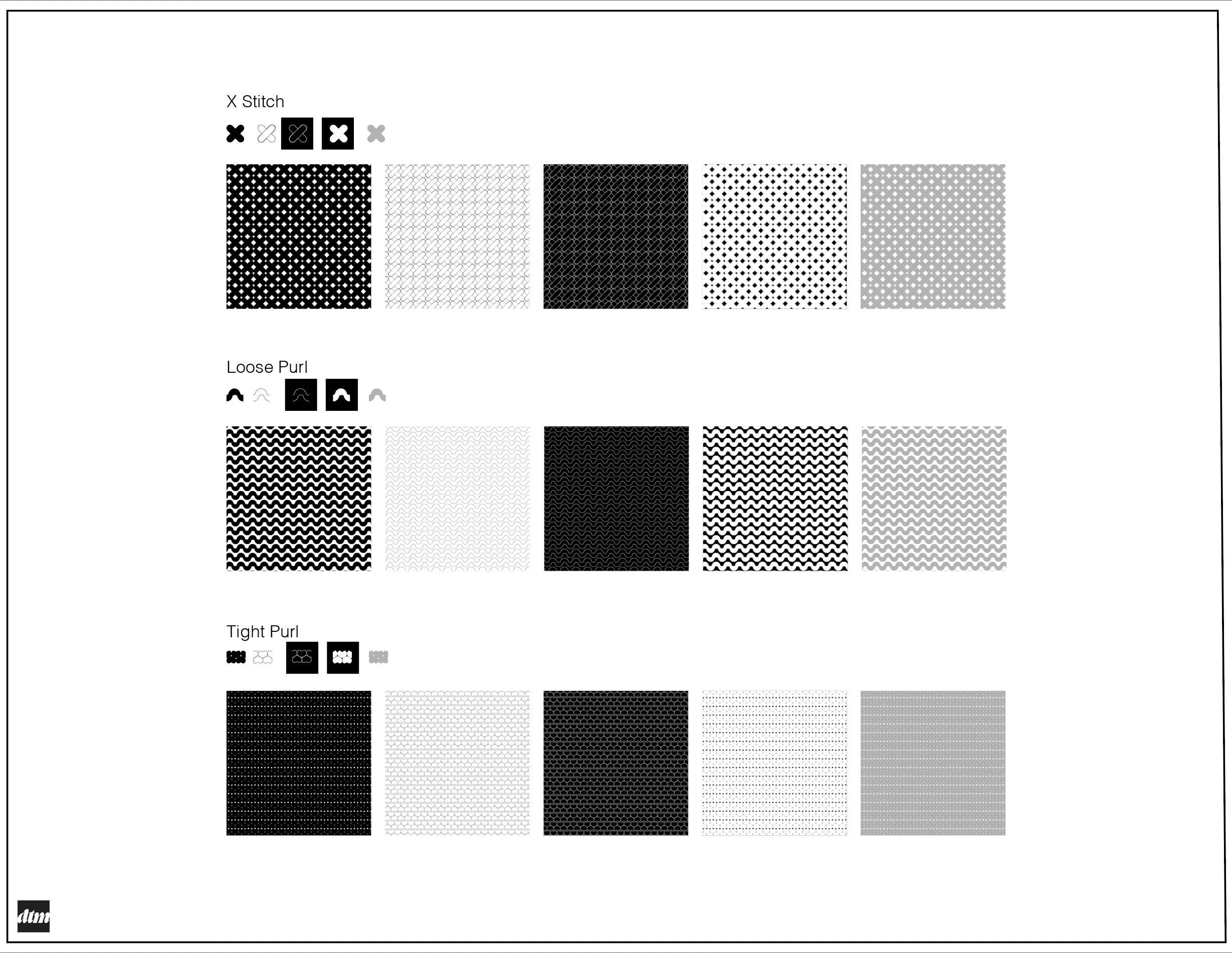 Basic Knit Sweater Swatches and Textures for Adobe Illustrator (10 Pack ...