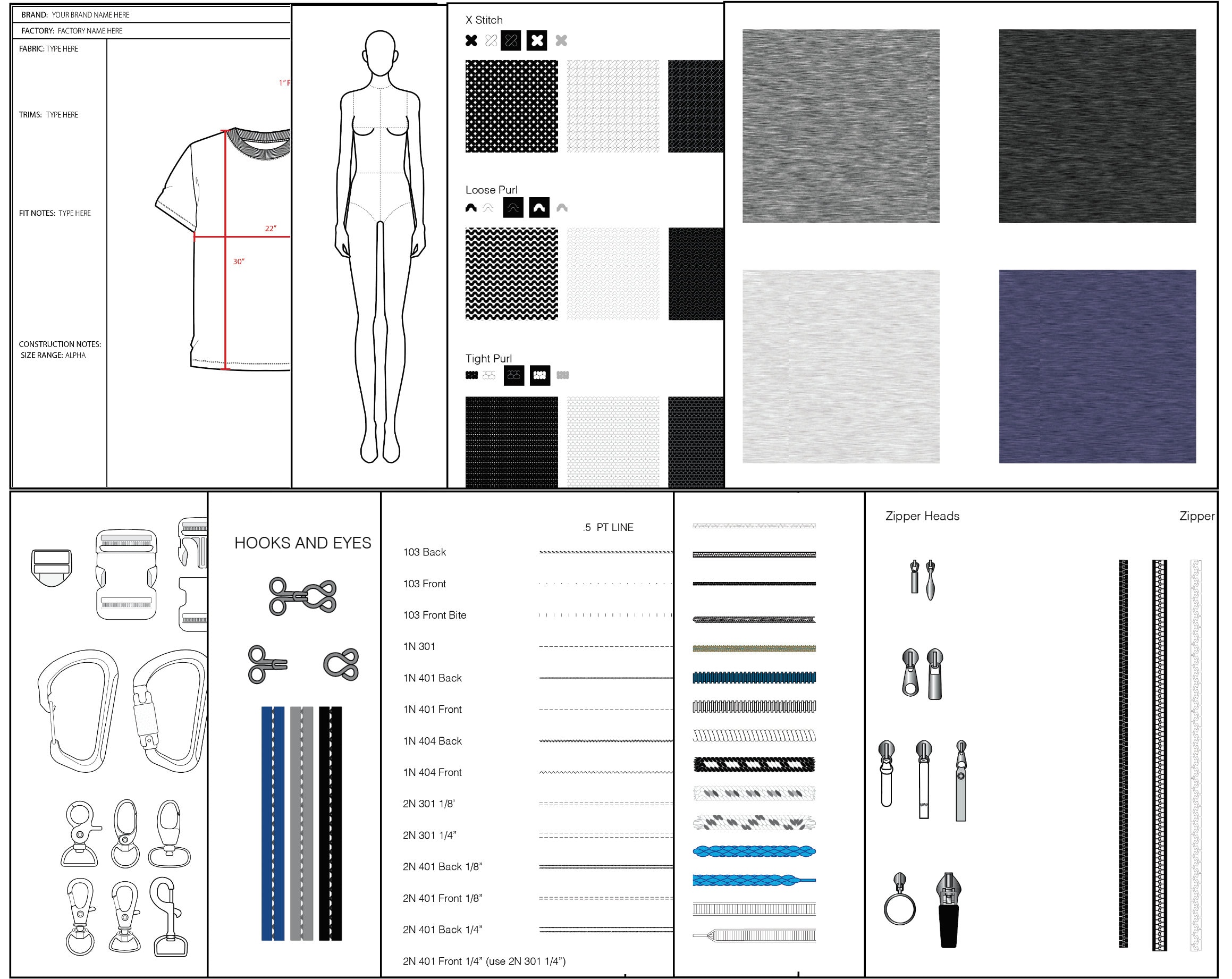 Complete Advanced Apparel Design Kit for Adobe Illustrator - Etsy