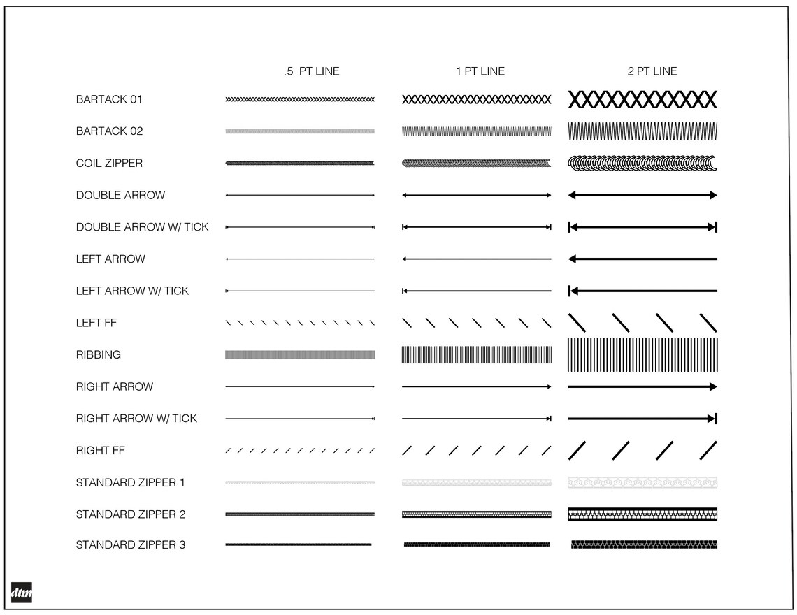 Vector Stitch Brush Library for Adobe Illustrator - Etsy