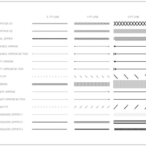 Vector Stitch Brush Library for Adobe Illustrator - Etsy