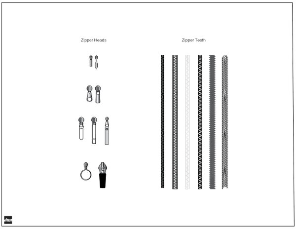 Vector Zipper and Zipper Pullers Library for Adobe Illustrator - Etsy ...