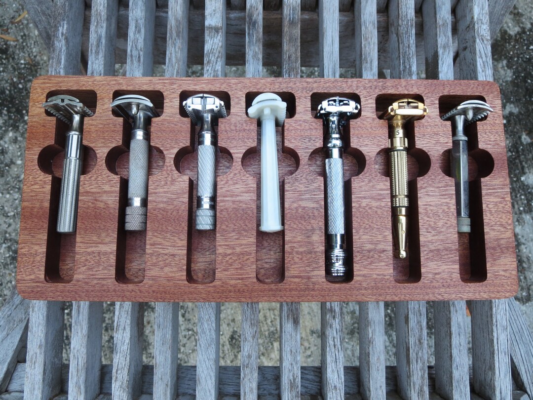 Brick Safety Razor Display African Hardwood - Etsy