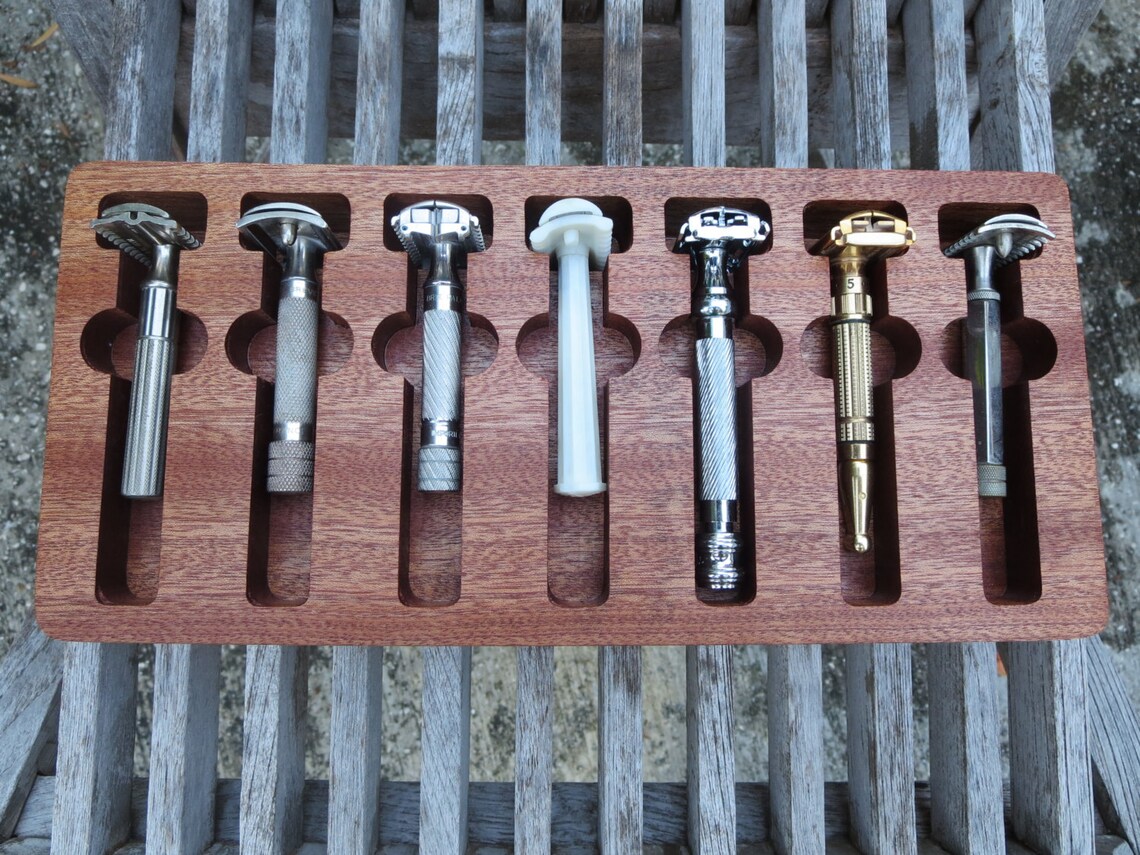 Brick Safety Razor Display African Hardwood - Etsy