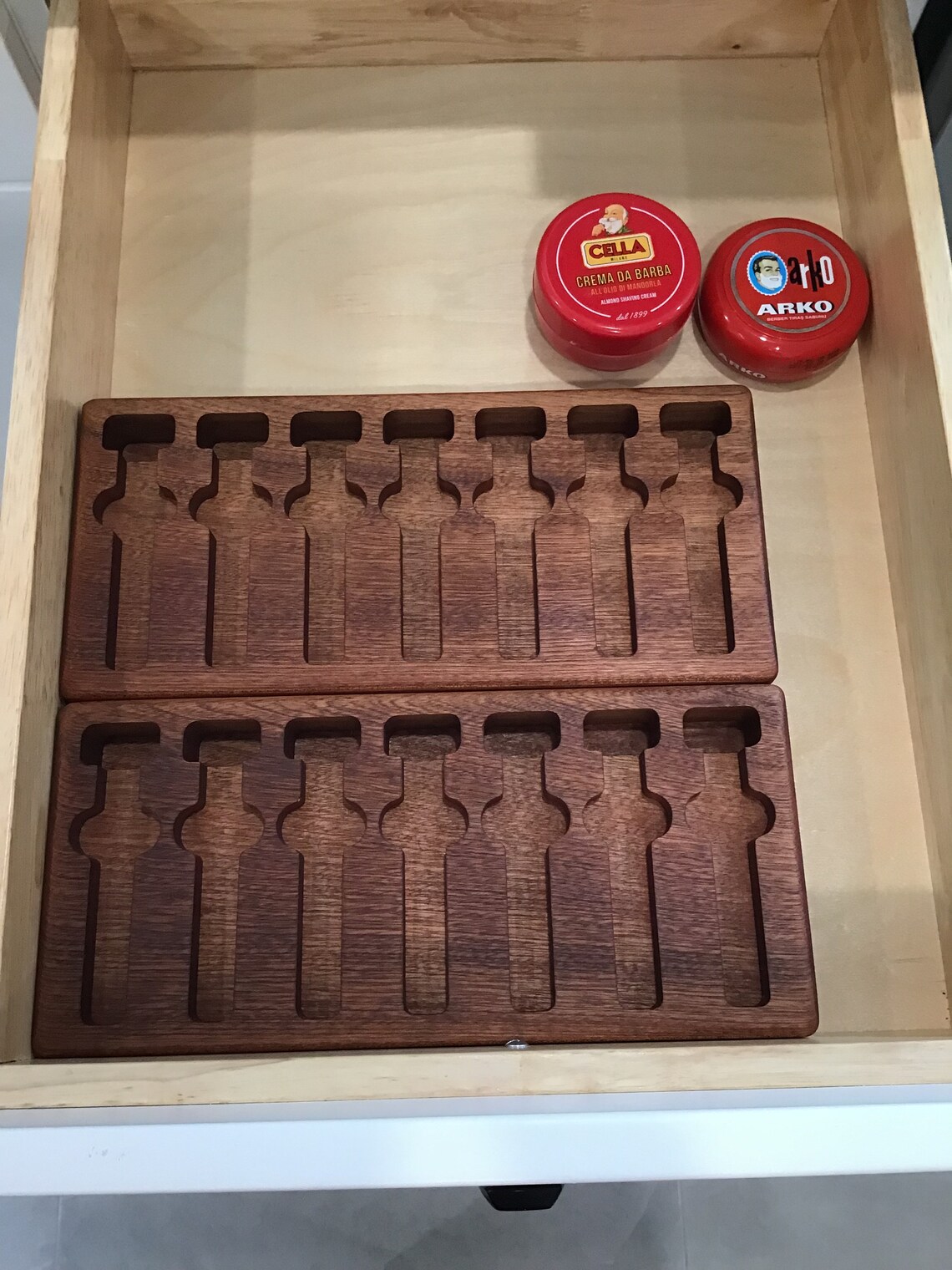 Brick Safety Razor Display African Hardwood - Etsy