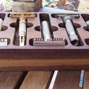 Brick Safety Razor Display African Hardwood - Etsy