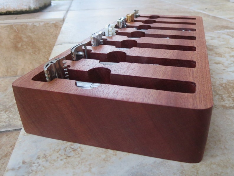 Brick Safety Razor Display African Hardwood - Etsy