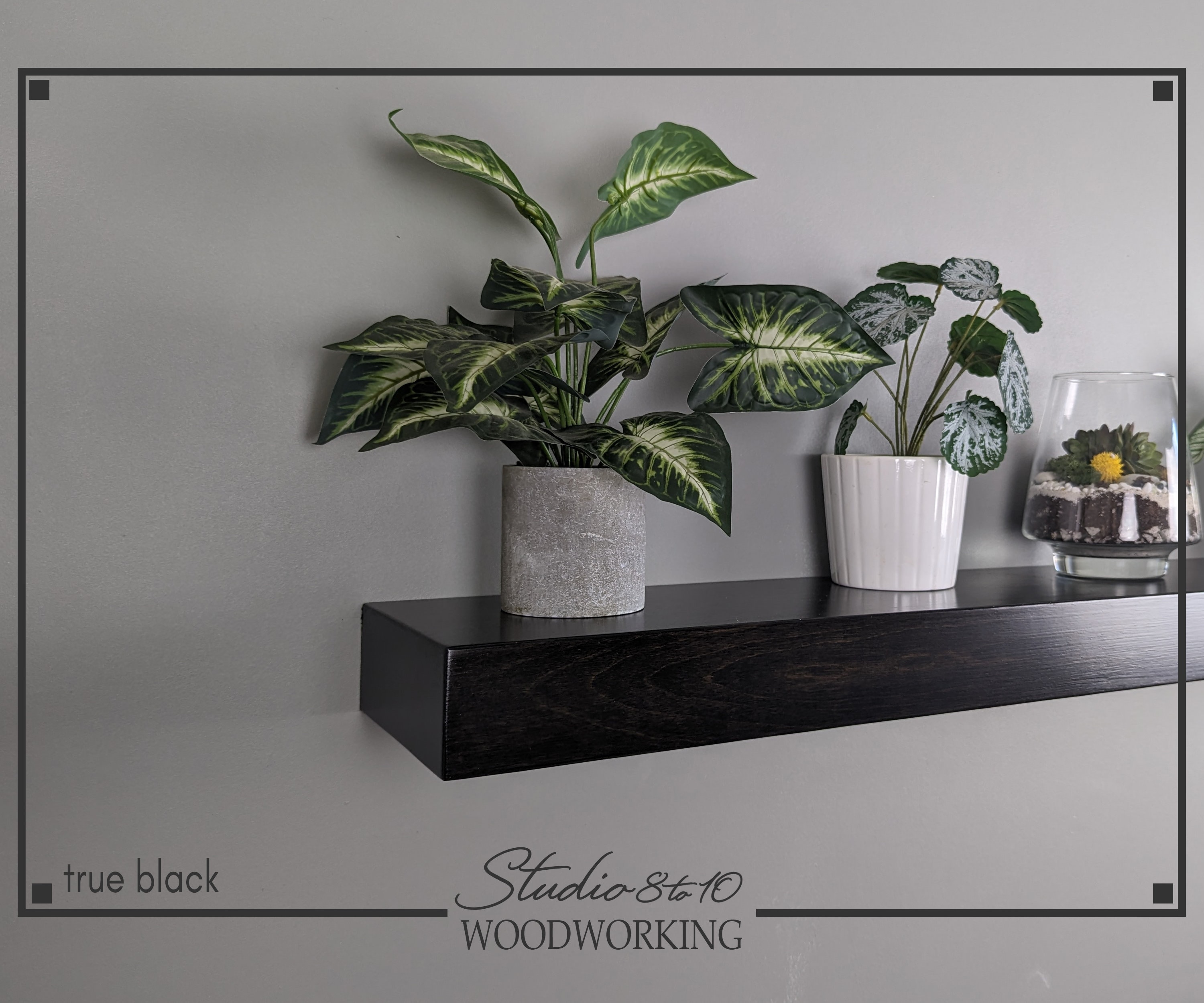 Custom Made Floating Shelf: Modern Deep Shelving (24-47" Long) - Etsy