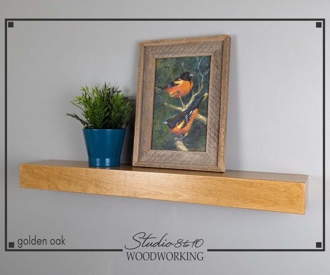 Custom Made Deep Modern Floating Shelves, 24" - 47" Long, Heavy Duty ...