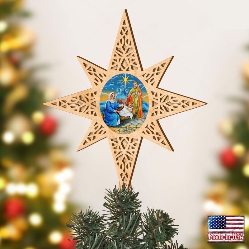 Wood Star Tree Topper - Etsy