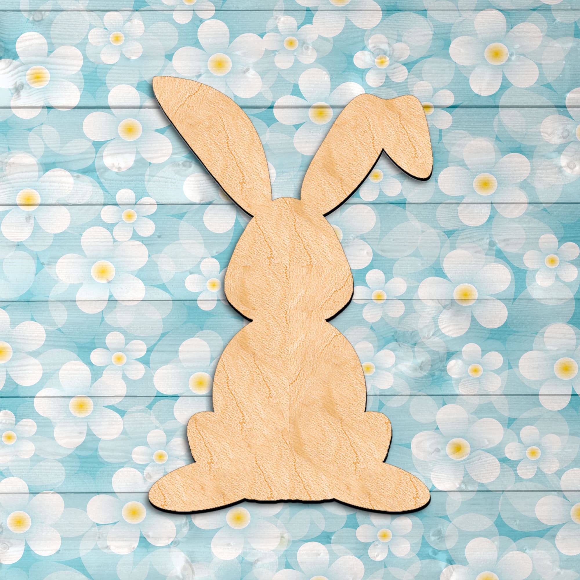 Easter Bunny Rabbit Shape Wooden Cut Out Easter Decorations - Etsy