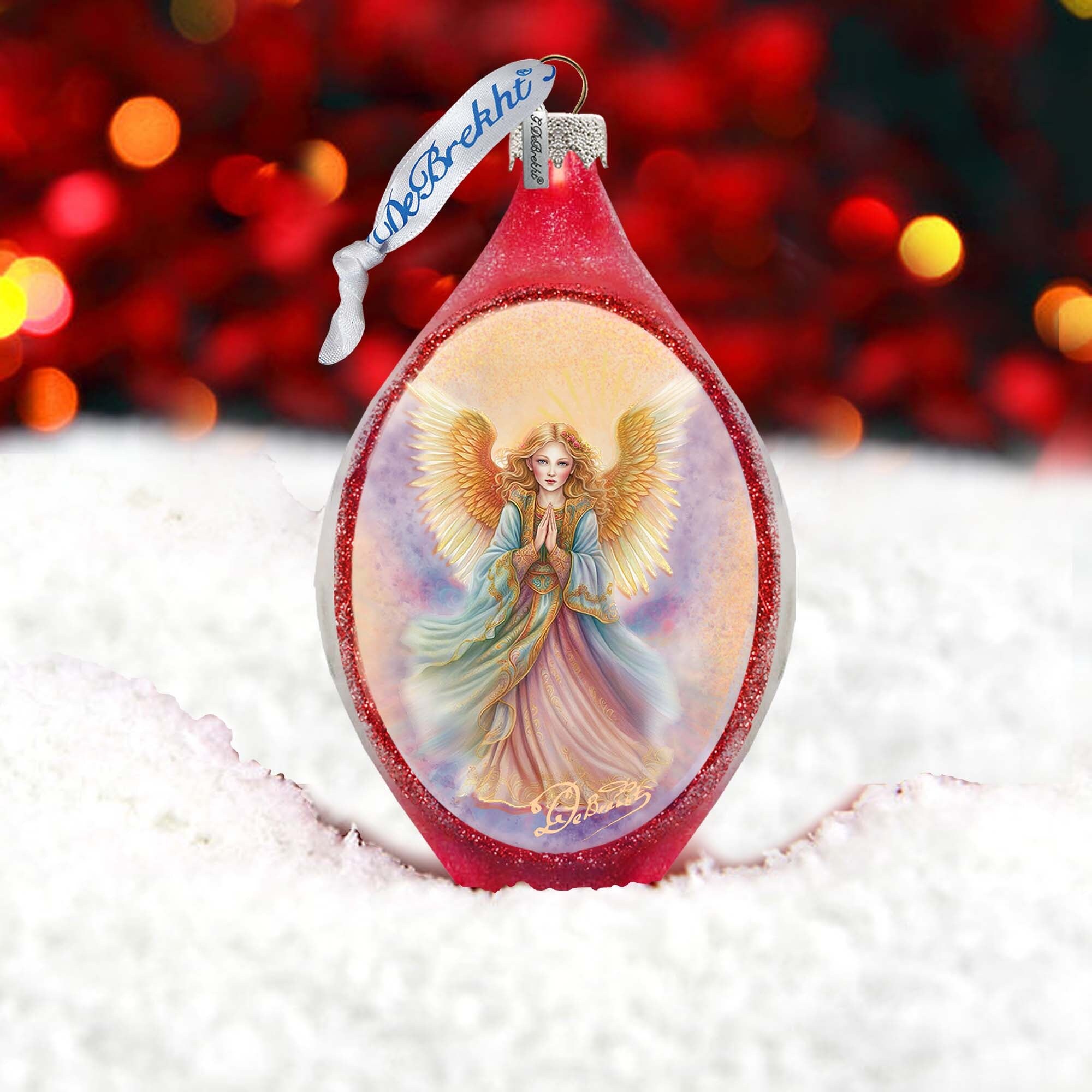 Angel Drop Mercury Glass Ornament - Nativity Holiday Decor ...