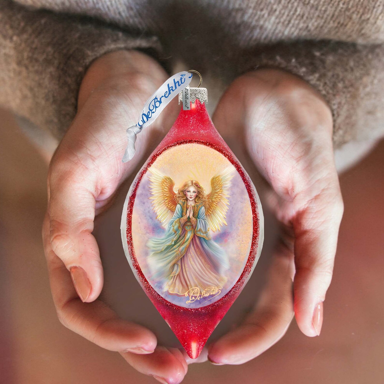 Angel Drop Mercury Glass Ornament - Nativity Holiday Decor ...