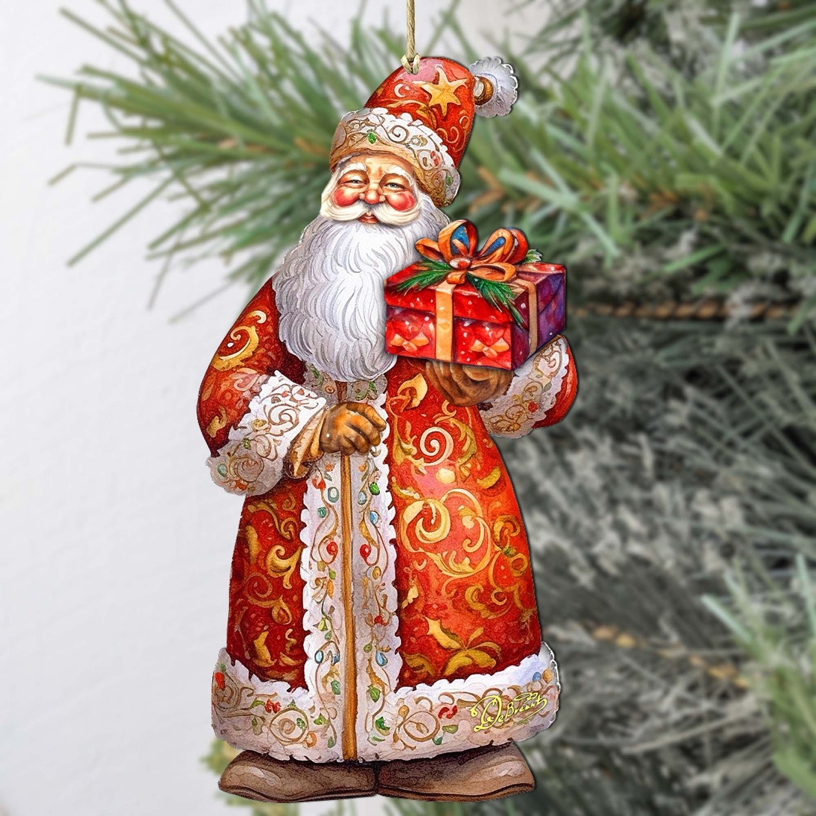 St Nicks Gift Ornament Handcrafted Christmas Tree Decoration Wooden ...