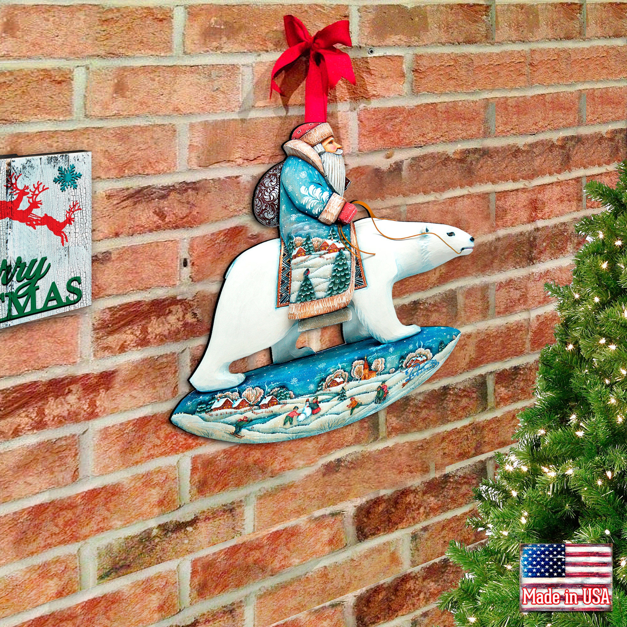 Holiday Decoration Outdoor Christmas Decorations Santa | Etsy