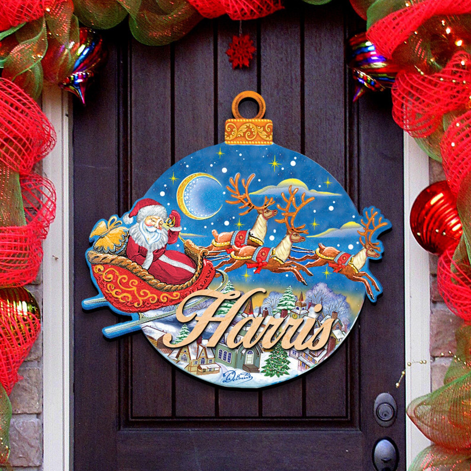 Personalized Gifts Personalized Holiday Décor Holiday Santa - Etsy