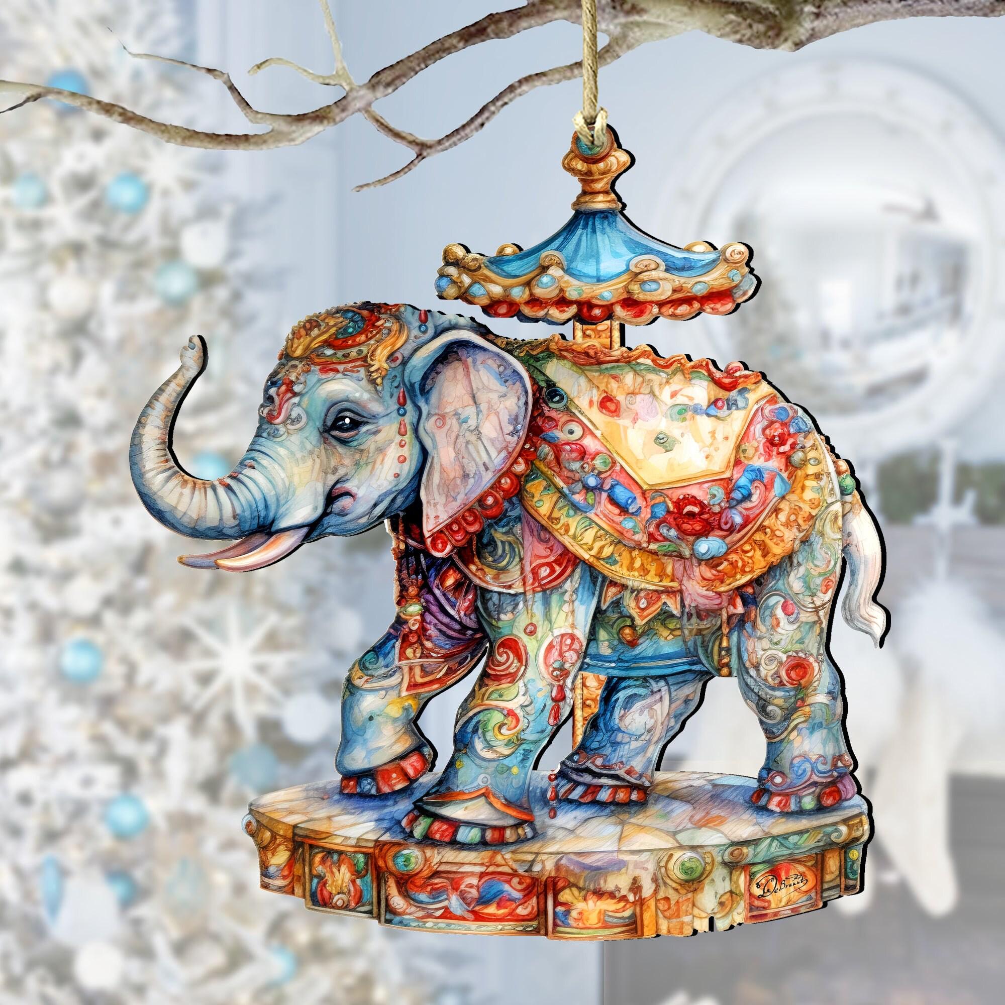 Carousel Elephant Ornament - Christmas and Easter Spring Handcrafted ...