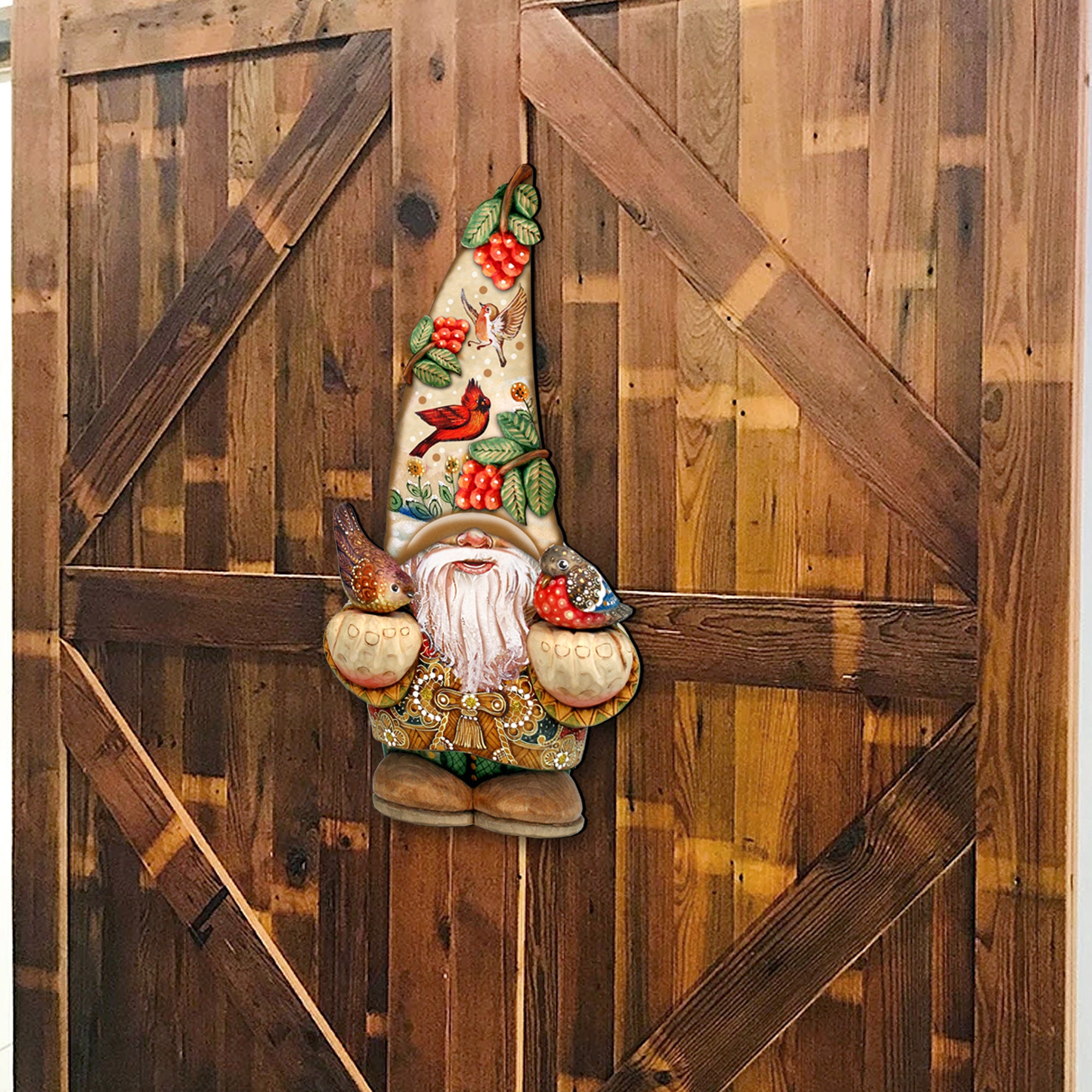 Thanksgiving Decor Fall Gnome Wooden Door Hanger Wall Plague | Etsy