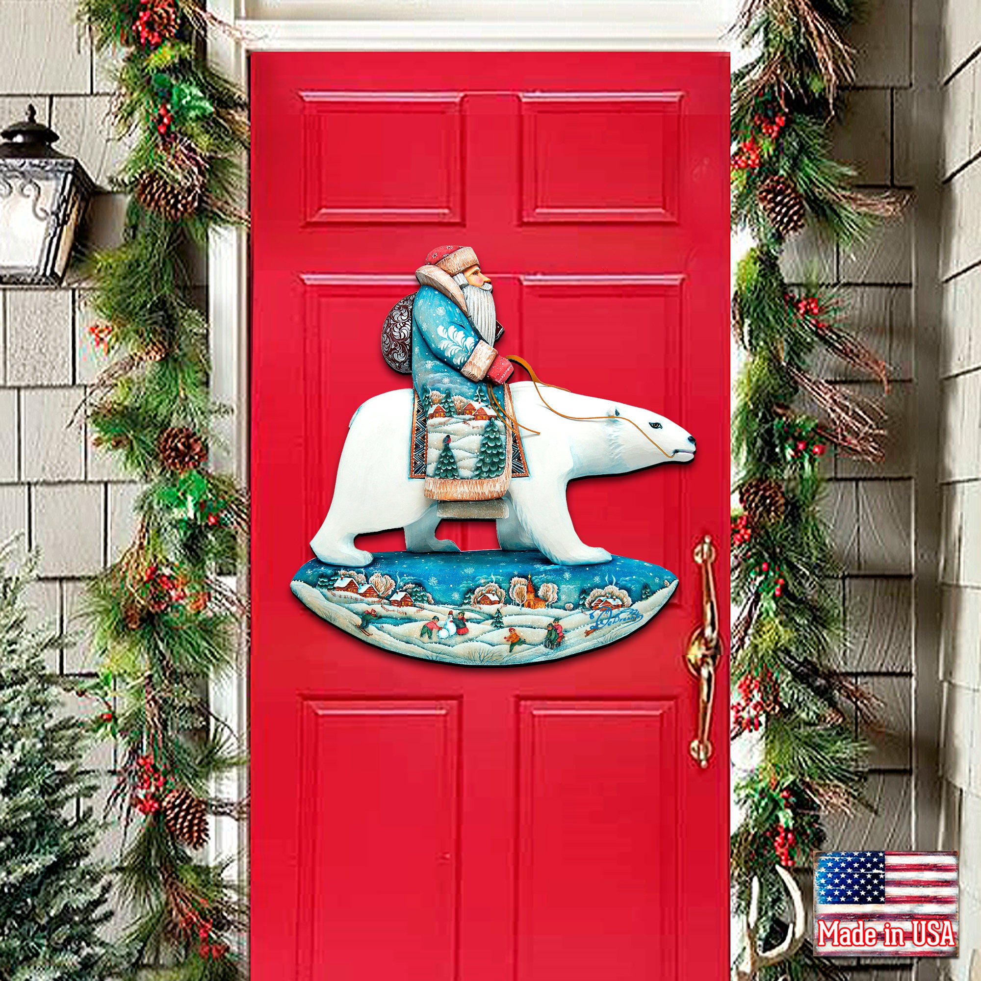 Holiday Decoration Outdoor Christmas Decorations Santa | Etsy