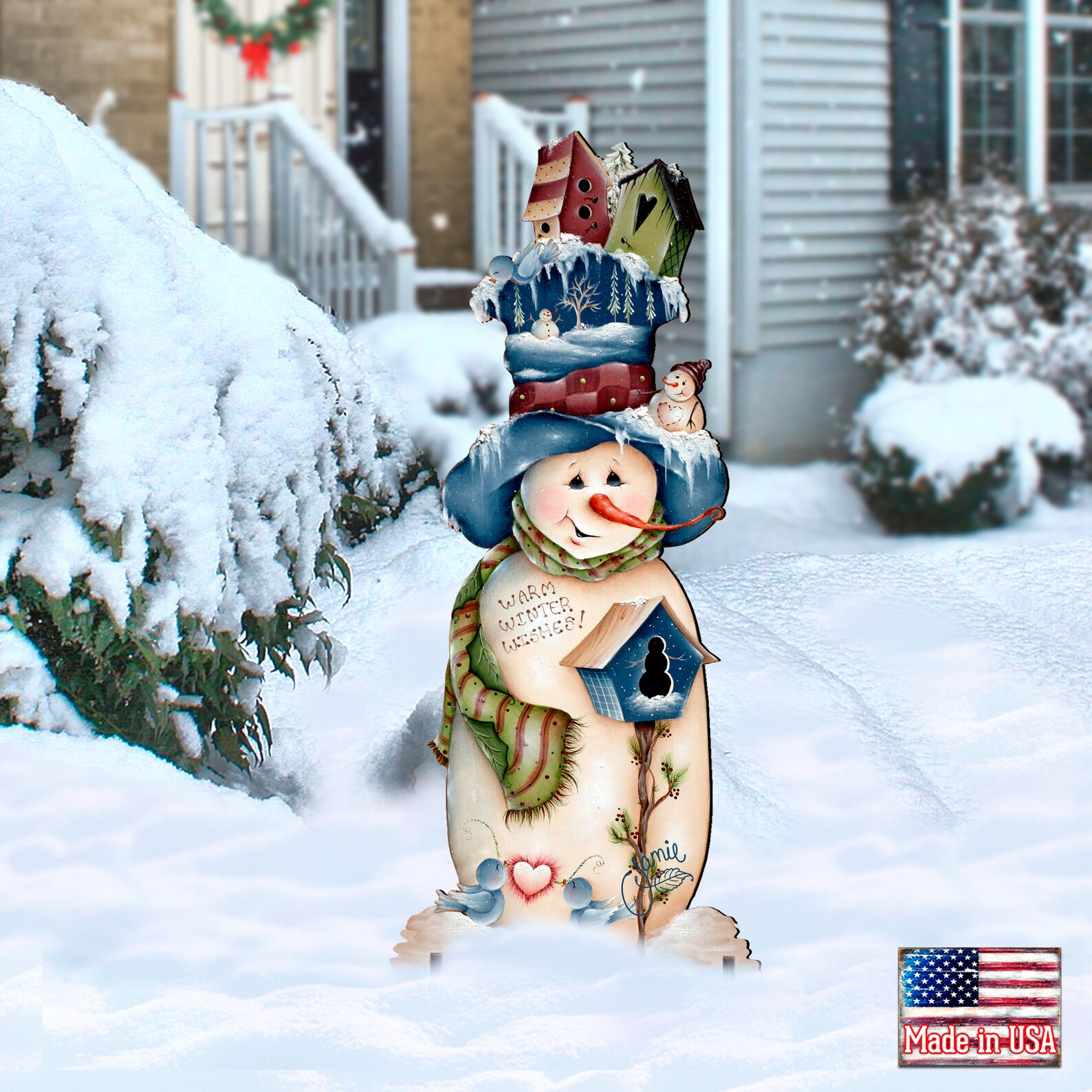 Outdoor Christmas Decorations Snowman Yard Art Holiday - Etsy