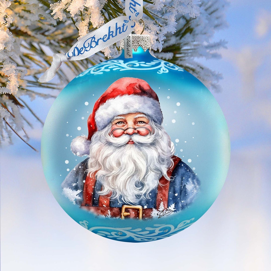 Santas Magical Presence Ball Ornament - Christmas Santa Snowman Decor ...