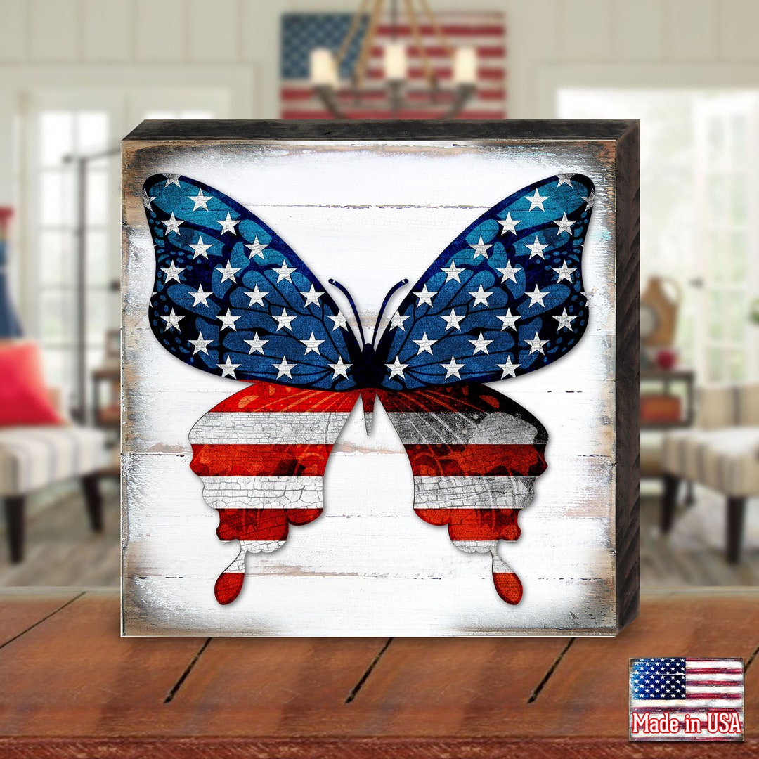 Patriotic Gifts USA Wall Decor Americana Wall Art American Flag ...