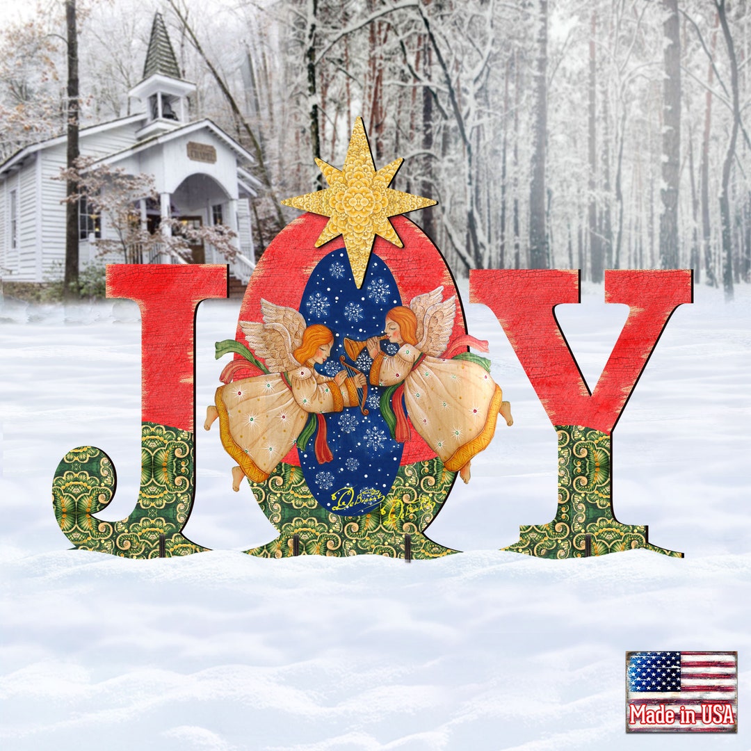 Outdoor Joy Angels Nativity Set of 3 - for Garden Yard and Lawn Decor ...