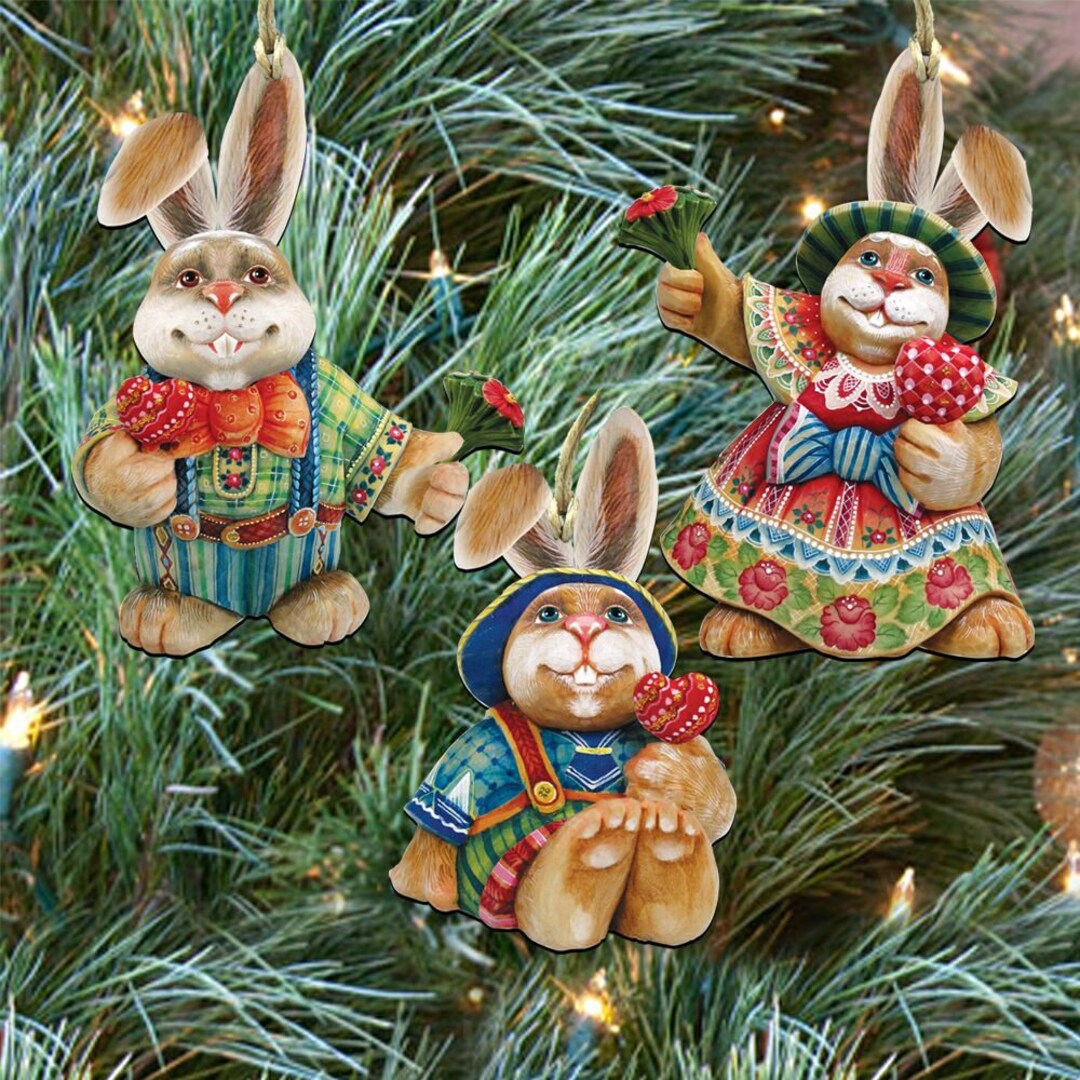 Easter Ornaments for Tree Easter Bunny Spring Holiday - Etsy