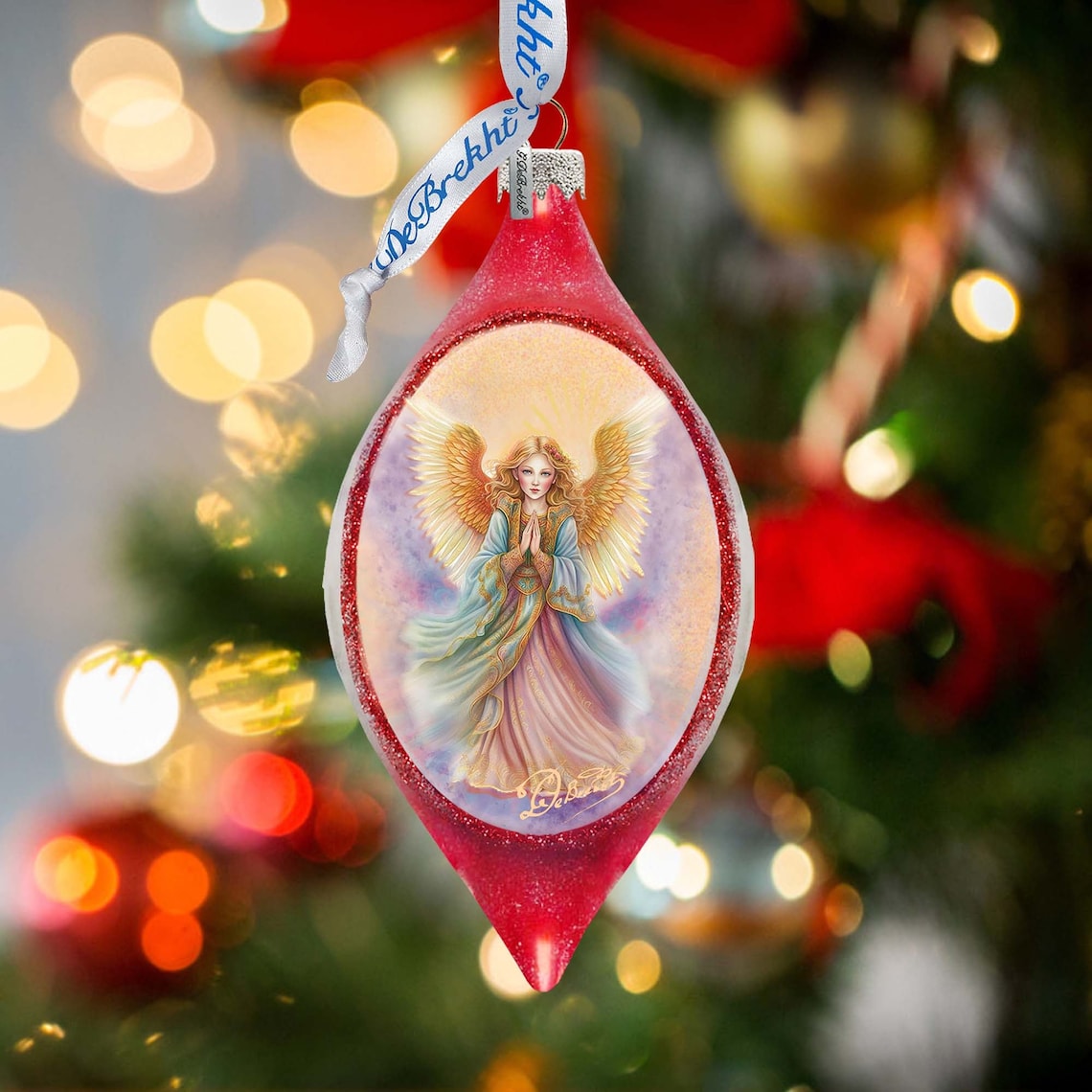 Angel Drop Mercury Glass Ornament - Nativity Holiday Decor ...