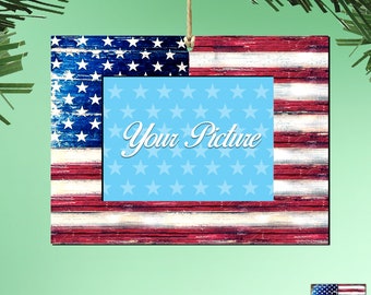 American Flag Picture Frame - Etsy